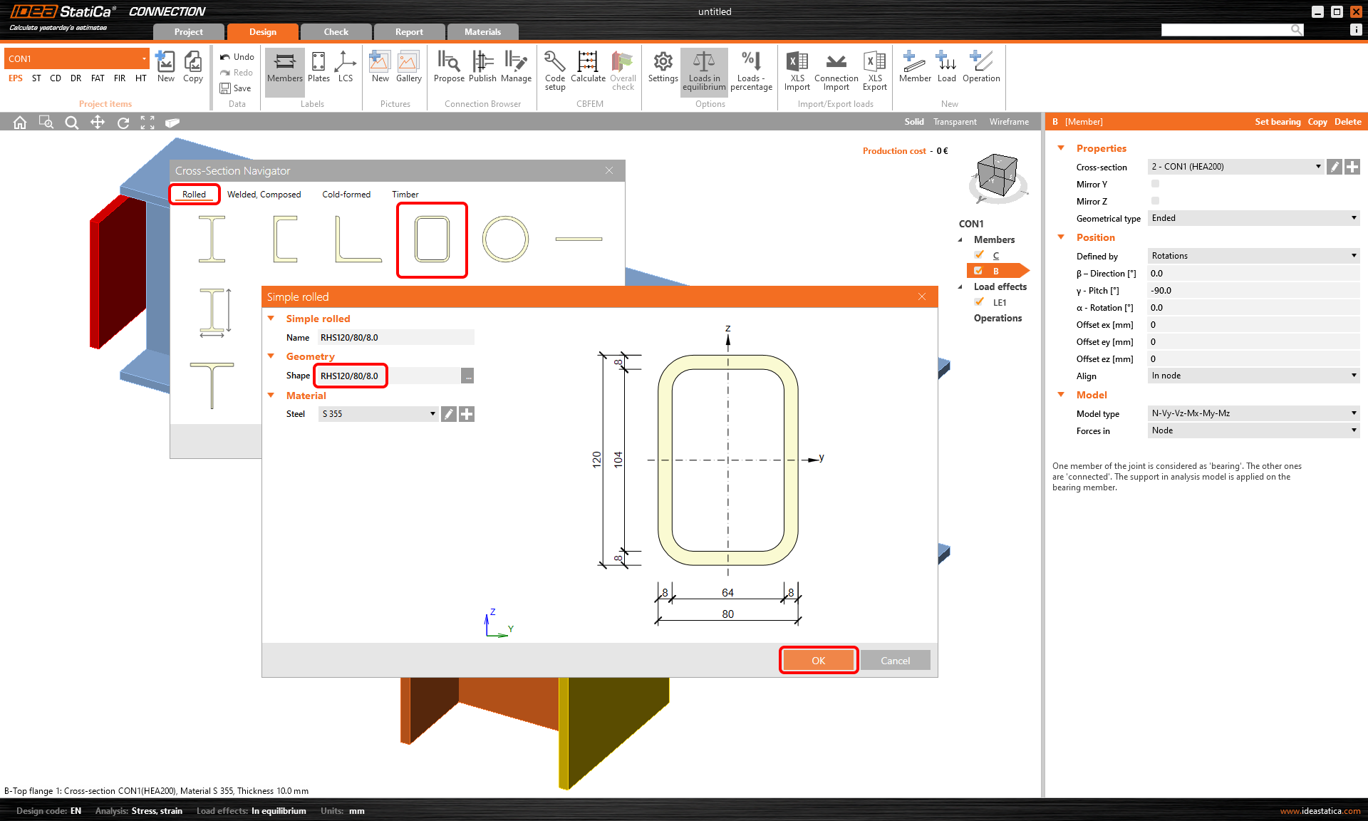 Buckling Analysis Of A Steel Connection En Idea Statica